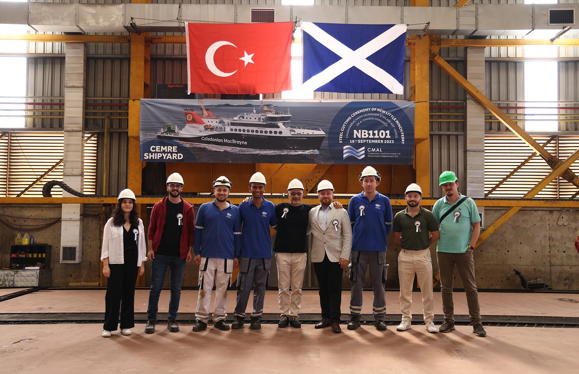 Keel Laying and Steel Cutting Ceremony of Little Mİnch Ferries - Cemre ...